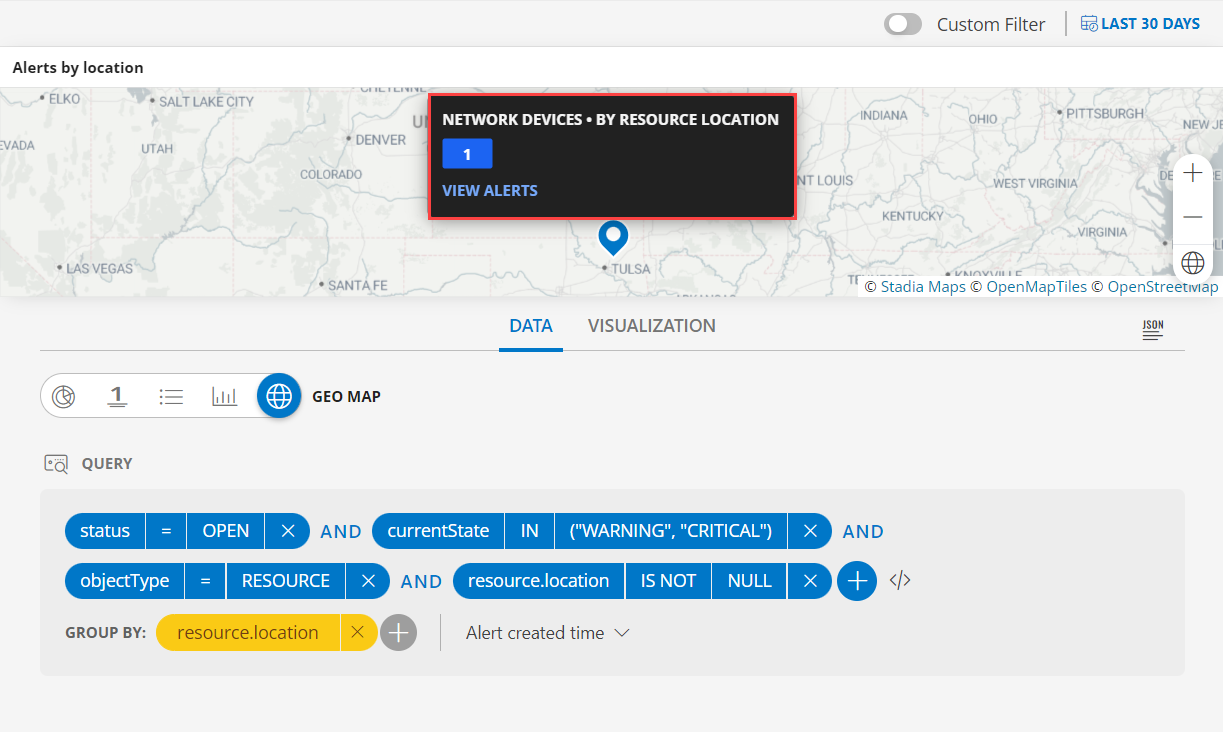 Alert Tile | OpsRamp Documentation